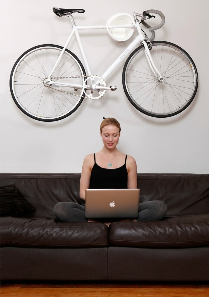 Porte-vélo Cycloc Solo jaune - sportparadise.fr